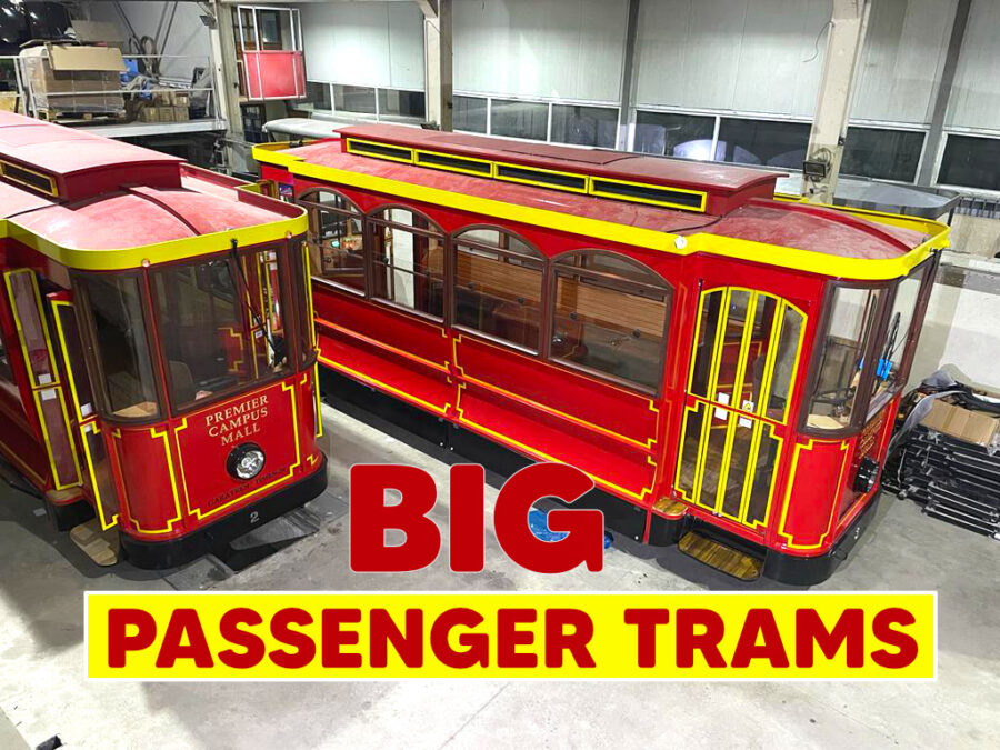 2 Unit Electric Big Passenger Trams Completed For South Korea ...